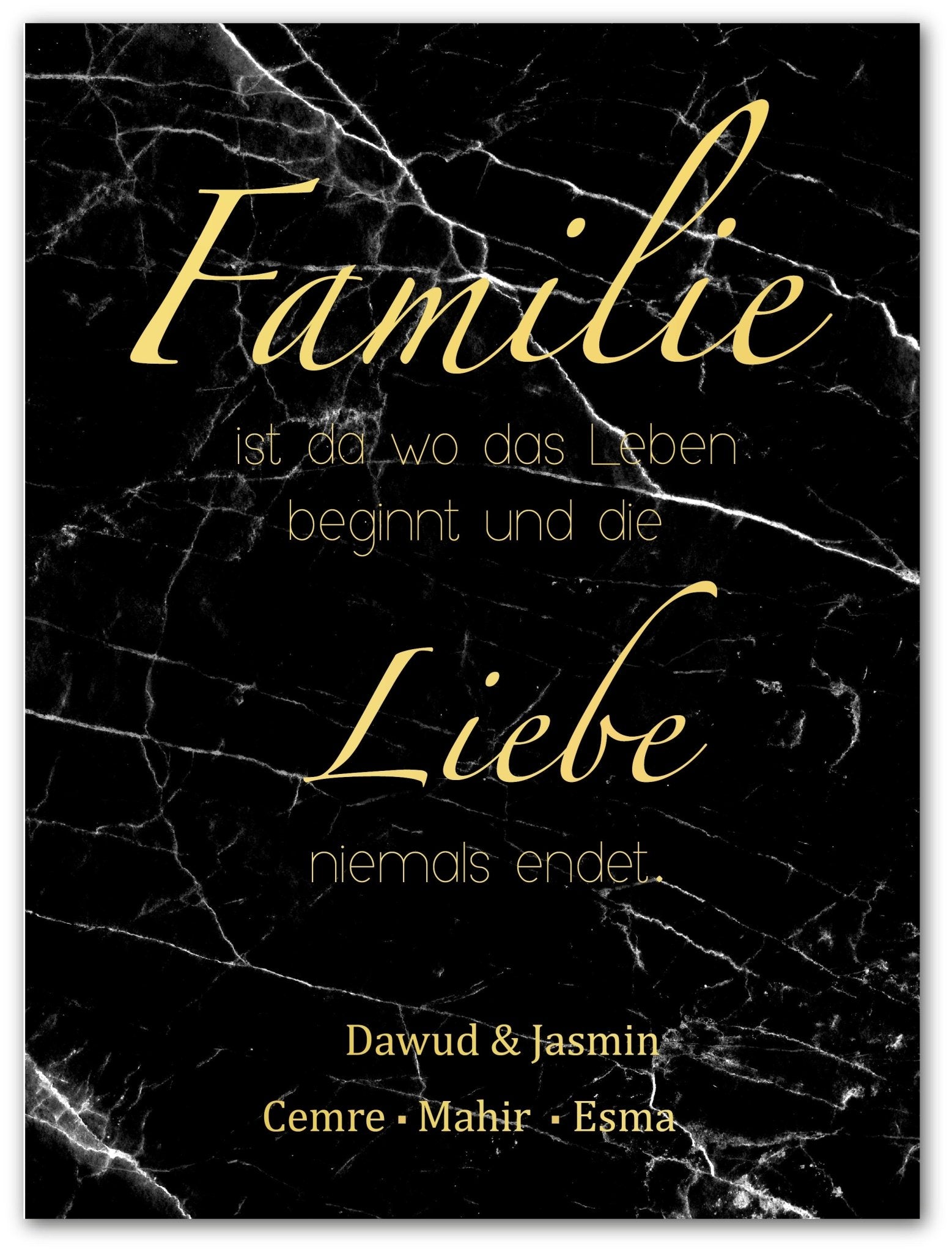 Aile / Family in different languages - personalizable - Poster ...